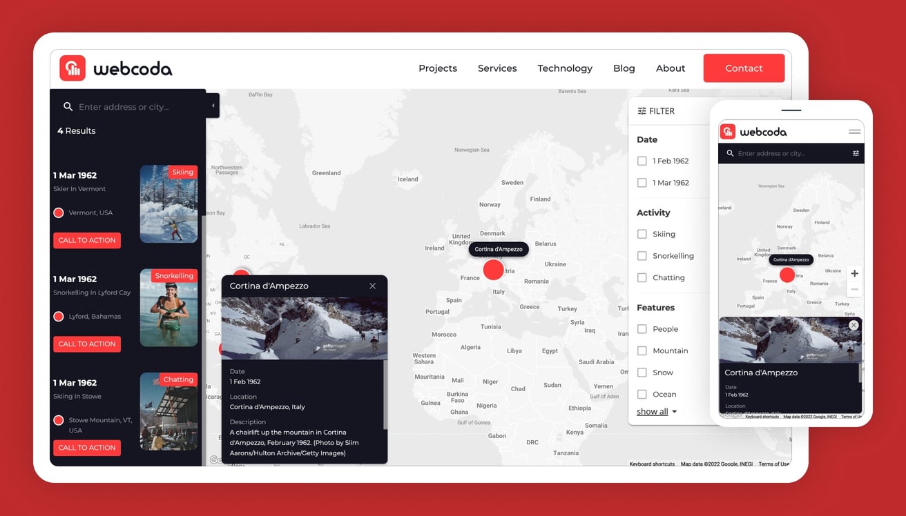 Integrating maps into your website
