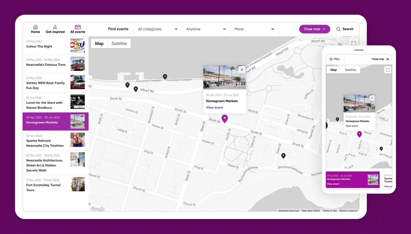 Integrating maps into your website