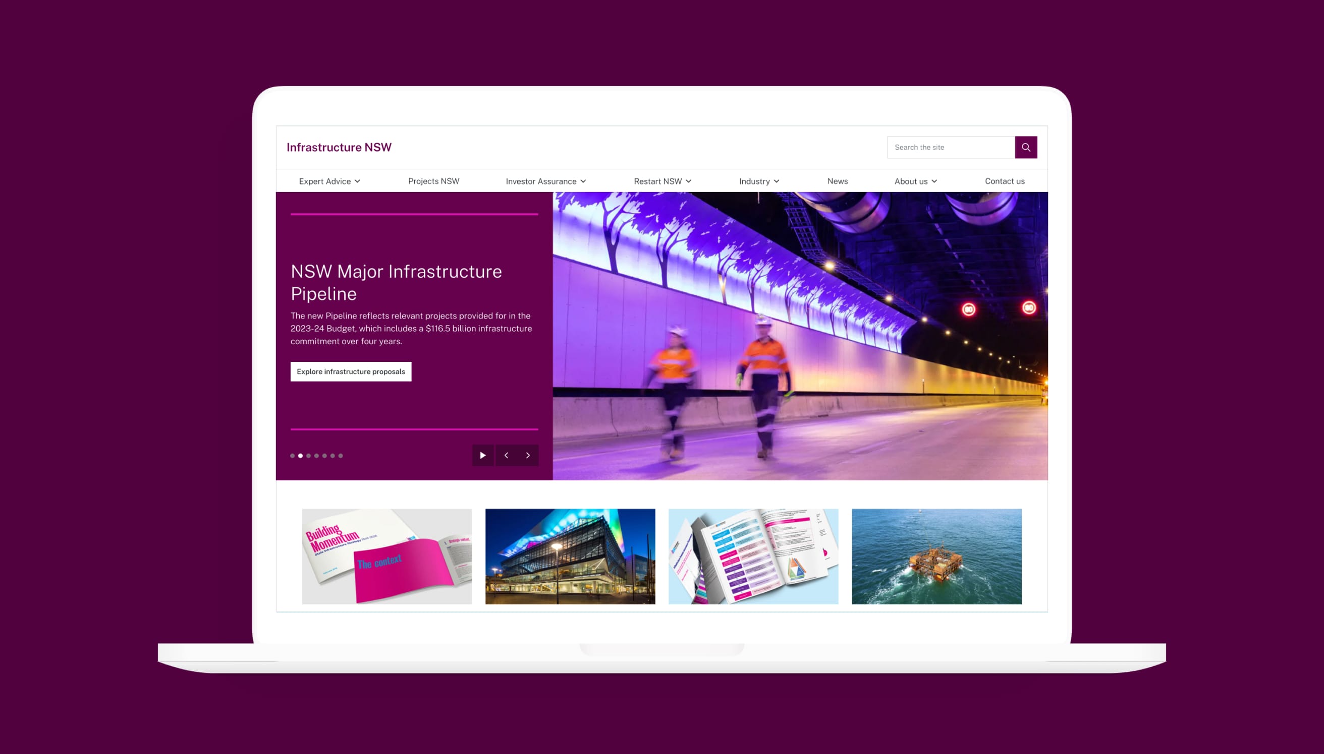 Infrastructure NSW | Site by Webcoda Digital Agency